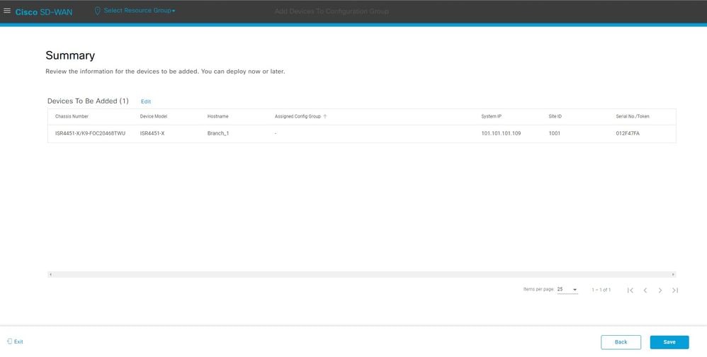 使用配置组配置SD-WAN边缘路由器 - Cisco