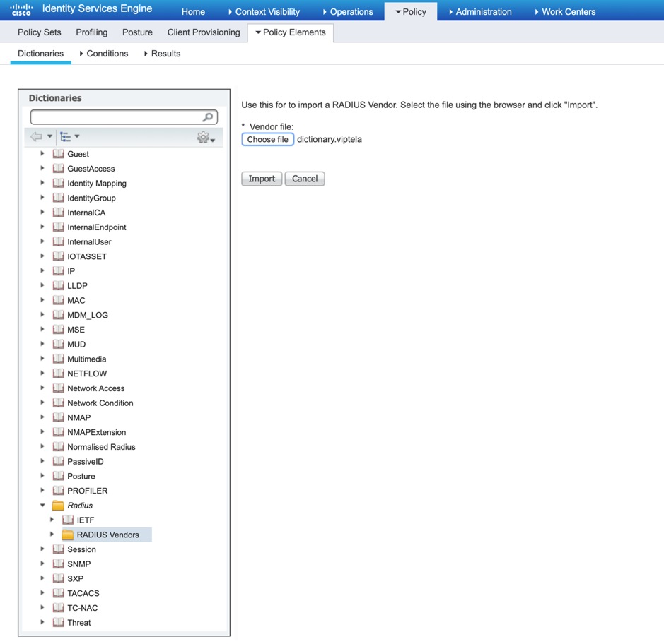 Ise를 사용하는 Vedge 및 컨트롤러에 대한 Radius 및 Tacacs 기반 사용자 인증 및 권한 부여 Cisco