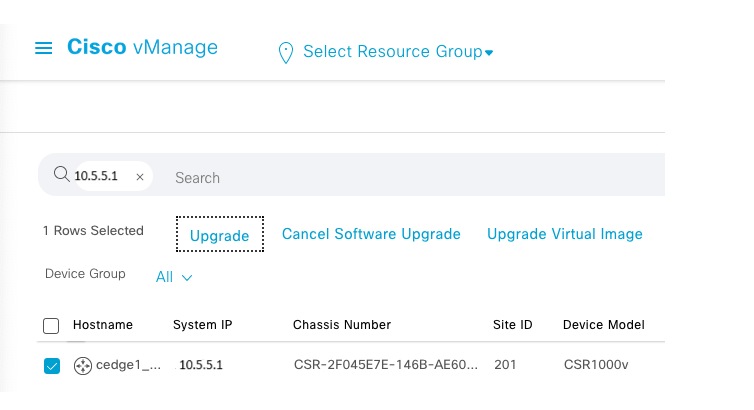 使用CLI或vManage升级SD-WAN cEdge路由器 - Cisco