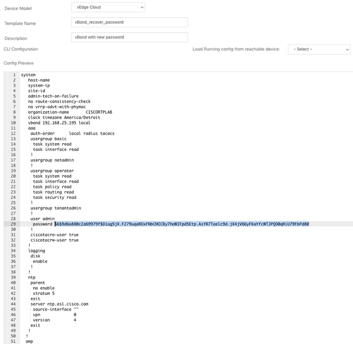 SD-WAN vSmart 및 vBond 액세스 복구 - Cisco