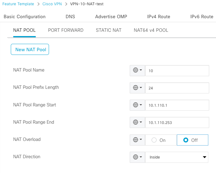 Configuración de NAT estática del lado de servicio en un router SD-WAN ...