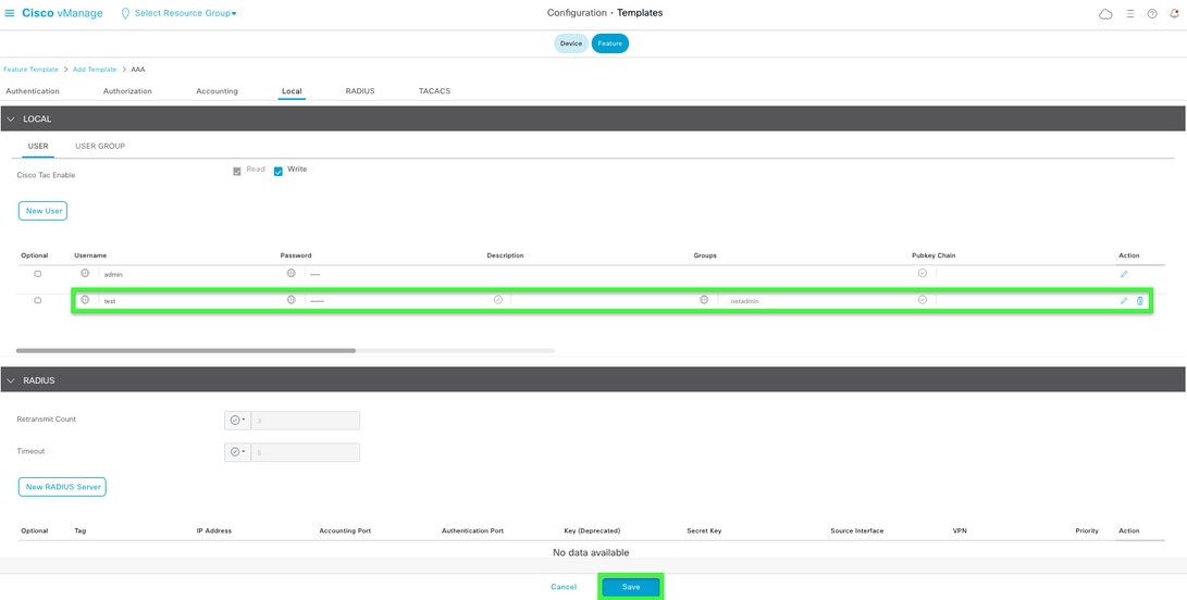 Realización de la recuperación de contraseña con una plantilla en SD ...