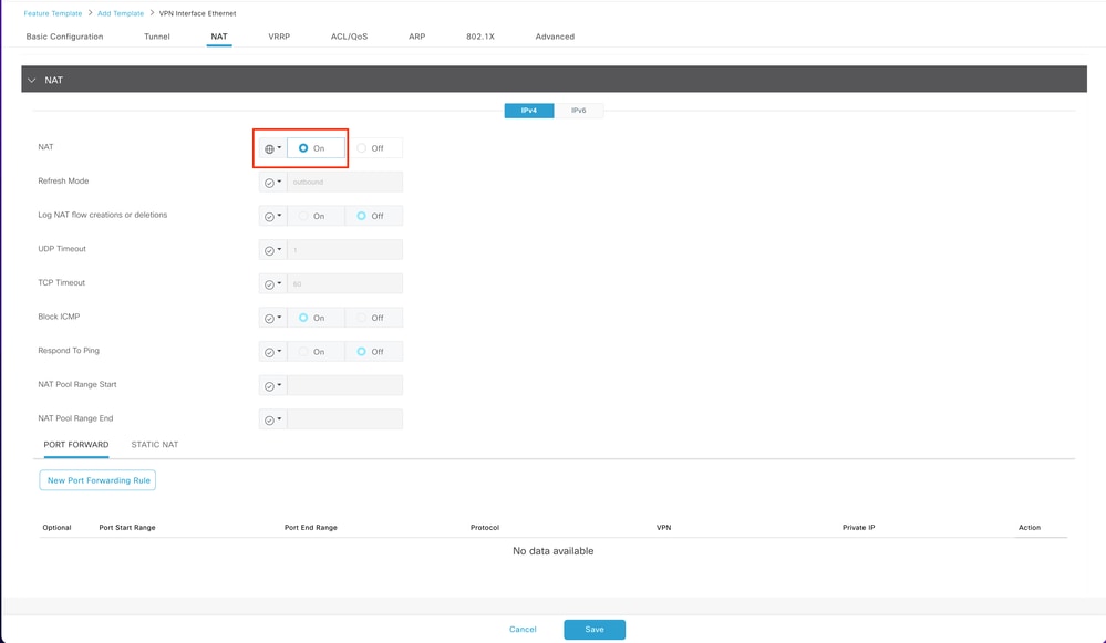 Configurare l'estensione TLOC utilizzando il modello di funzionalità ...