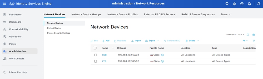 Configuración de la autenticación externa FMC y FTD con ISE como servidor RADIUS - Cisco