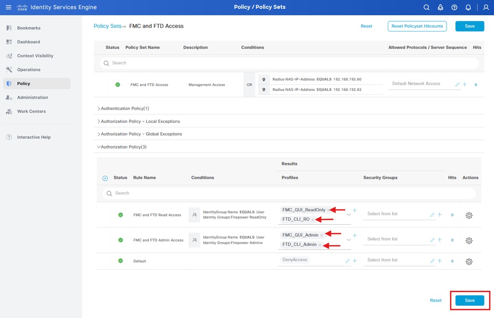 Configuración de la autenticación externa FMC y FTD con ISE como servidor RADIUS - Cisco