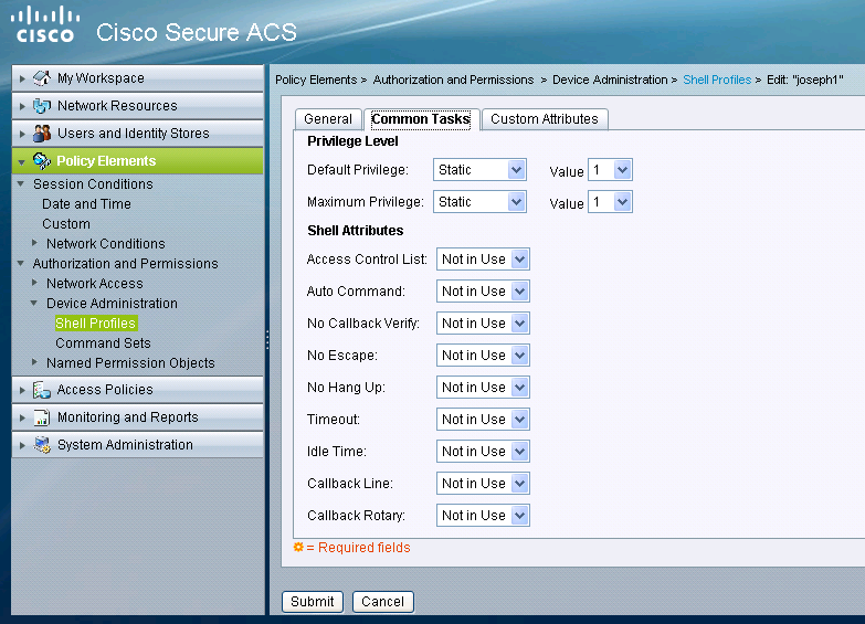 5760 web interface op basis van toegangscontrole-configuratievoorbeeld ...