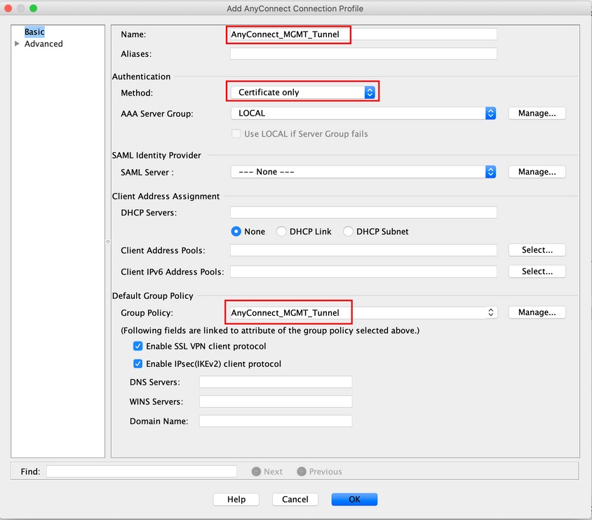 ASA での AnyConnect 管理 VPN トンネルの設定 - Cisco