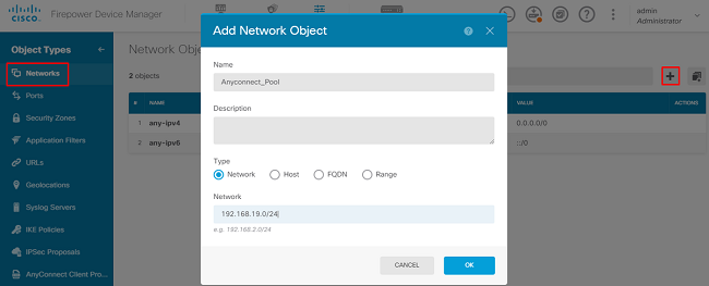 Fdm에서 관리하는 Ftd에 원격 액세스 Vpn 구성 Cisco