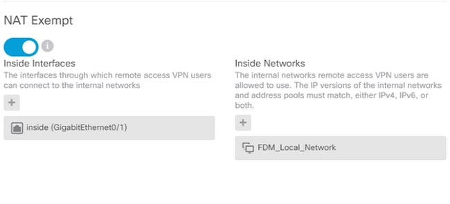在fdm管理的ftd上配置遠端訪問vpn Cisco