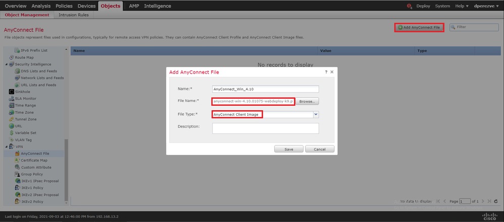 Configuración de SSL Secure Client con autenticación local en FTD - Cisco