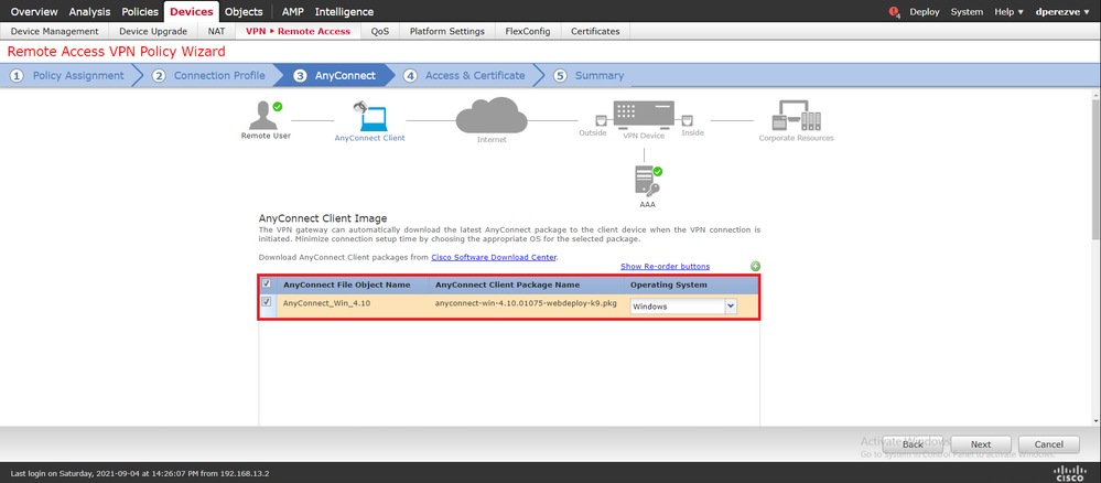 Configuración de SSL Secure Client con autenticación local en FTD - Cisco