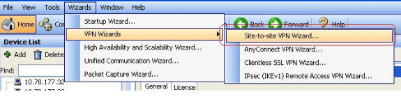 Asdm 64ikev2 컨피그레이션을 사용하는 Site To Site Vpn 터널 예 Cisco