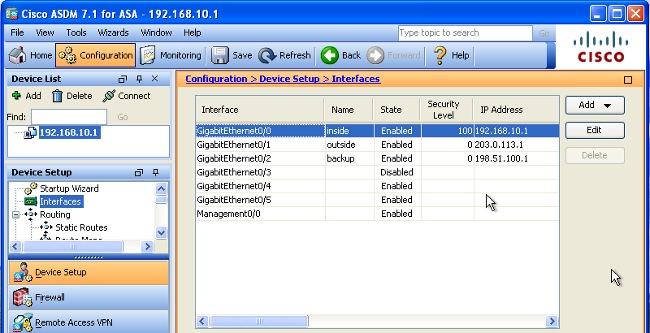 Configuración de ASA para links ISP redundantes o de respaldo - Cisco