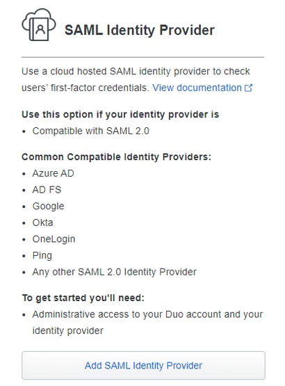 为带有duo和azure的安全管理设备配置saml Cisco