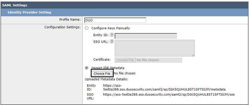 為帶有duo和azure的安全管理裝置配置saml Cisco