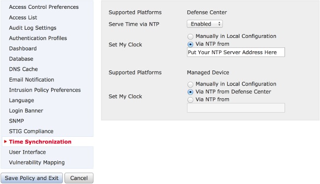 Problemen oplossen met Network Time Protocol (NTP) op FireSIGHT-systemen - Cisco