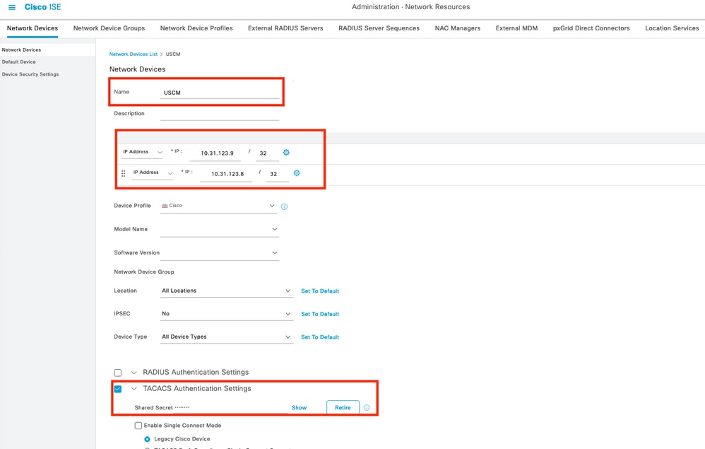 在带有ISE服务器的UCS Manager上配置TACACS+身份验证域 - Cisco