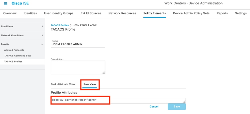 在带有ISE服务器的UCS Manager上配置TACACS+身份验证域 - Cisco