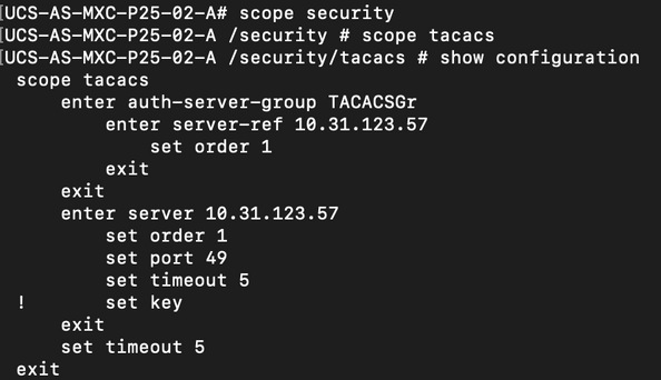 在带有ISE服务器的UCS Manager上配置TACACS+身份验证域 - Cisco