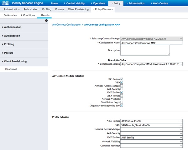 AMP 및 Posture Services로 ISE 2.1 TC-NAC(Threat-Centric NAC) 구성 - Cisco