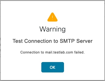 ISE에서 보안 SMTP 서버 구성 - Cisco
