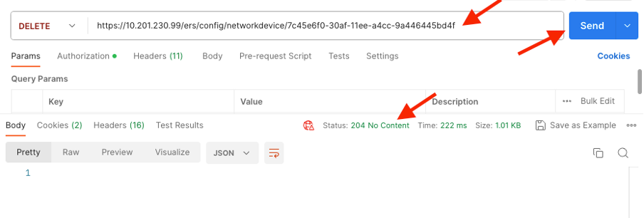 使用ERS API刪除ISE網路裝置 - Cisco