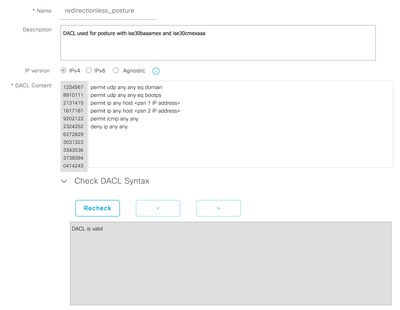 Mise en oeuvre de la posture ISE sans redirection - Cisco