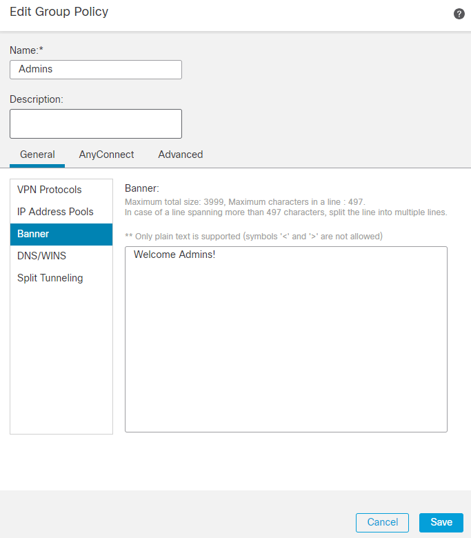 Secure Clientのセキュアファイアウォールでsamlによる動的グループポリシー割り当てを設定する Cisco