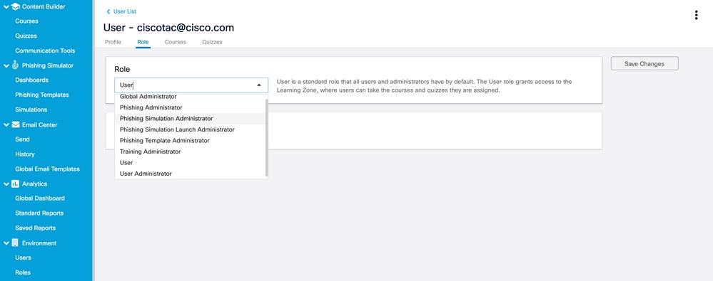 Configurar A Integração Cisco Security Awareness Com O Cisco Secure Email Gateway Cisco