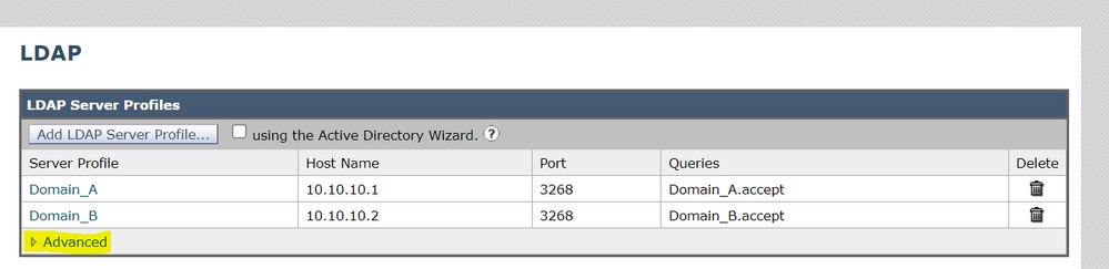 Configuración de consultas en cadena LDAP en el dispositivo de seguridad de correo electrónico ...