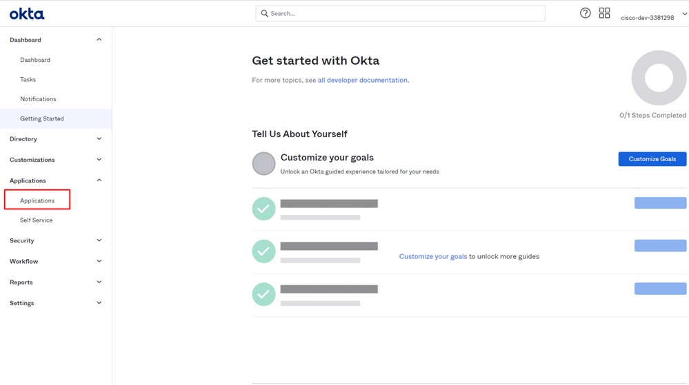 دمج Okta مع Esa لمصادقة Saml Cisco