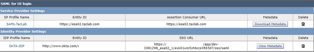Saml 인증을 위해 Octa를 Esa와 통합 Cisco