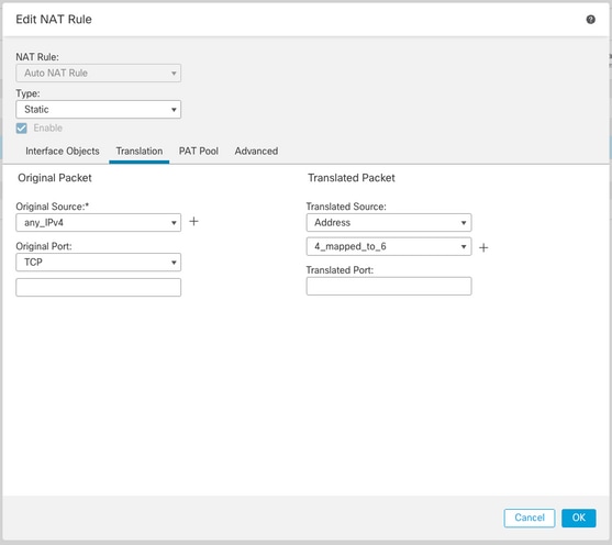 Fmcによって管理されるセキュアファイアウォールでのnat 64の設定 Cisco