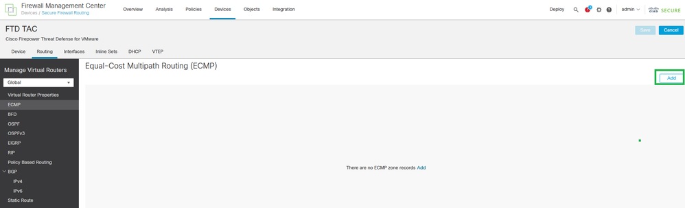 Configuración de PBR con HTTP Path Monitor en FMC - Cisco