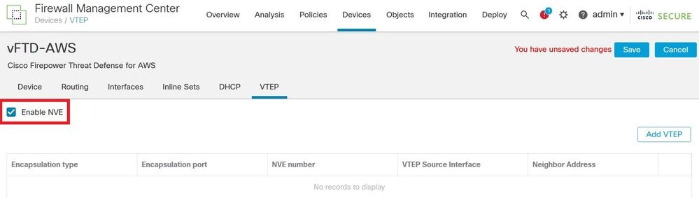 在安全FTDv中設定通用介面 - Cisco