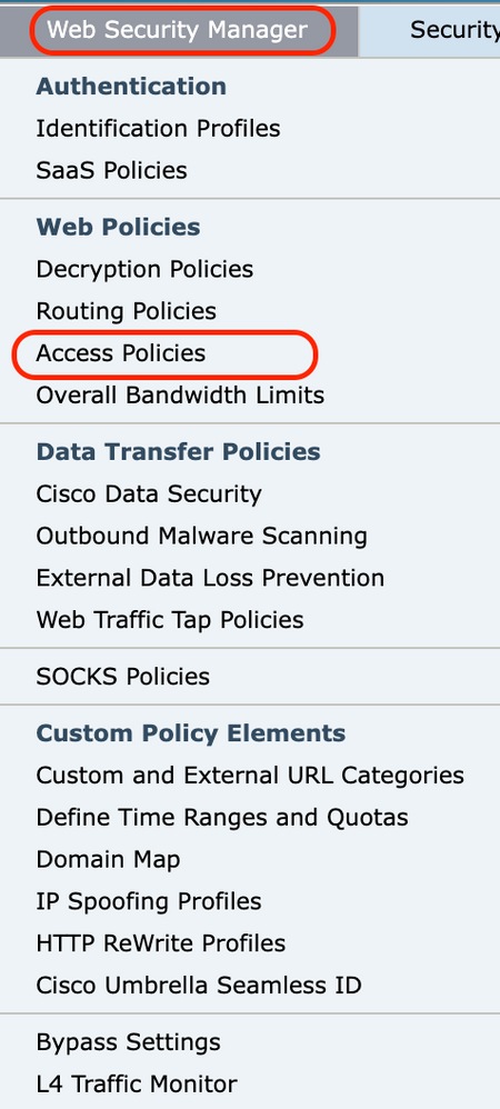 在Secure Web Appliance中配置自定義URL類別 - Cisco