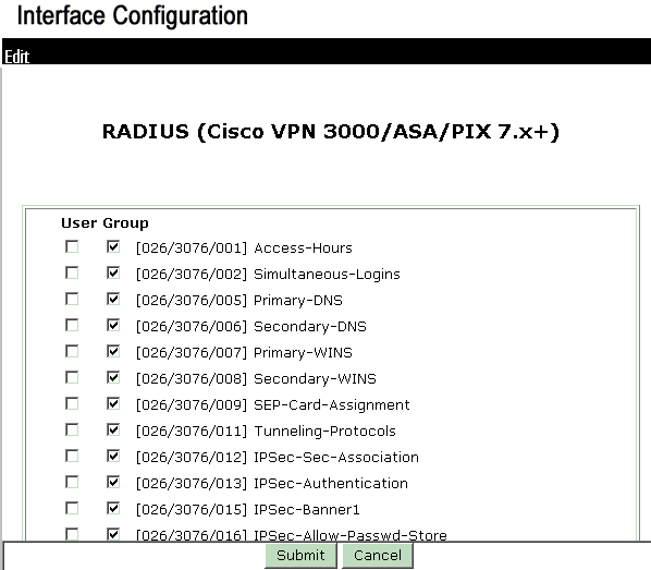 사용자 인증 및 어카운팅 컨피그레이션에 Radius를 사용하는 Windows용 Vpn 3000 Concentrator와 Vpn