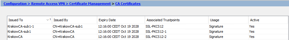 在ASDM管理的ASA上安裝並續訂證書 - Cisco