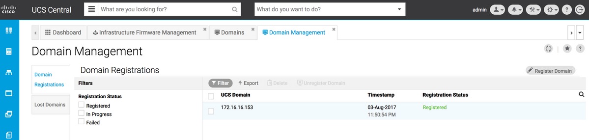 ترقية البرنامج الثابت UCS من UCS Central - Cisco