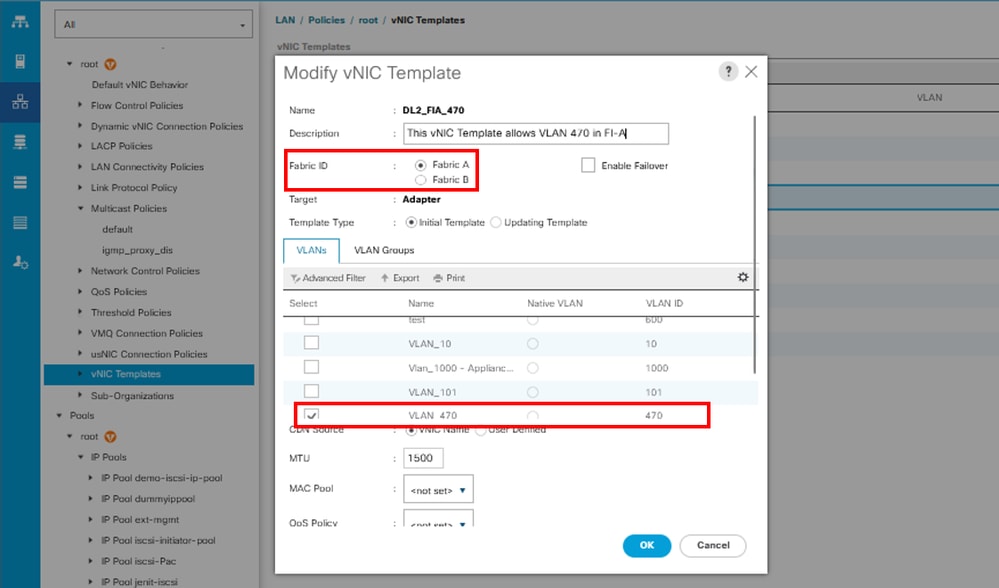 Configuración de la capa 2 desconectada en UCS Manager - Cisco