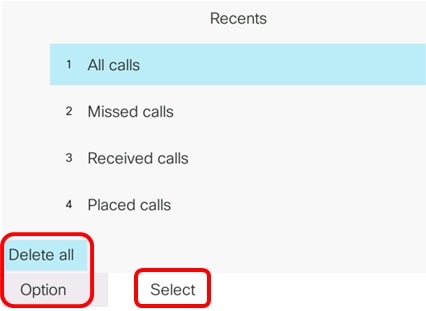 Manage Recent Calls List on a Cisco IP Phone 7800 or 8800 Series ...