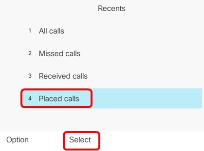 Manage Recent Calls List on a Cisco IP Phone 7800 or 8800 Series ...