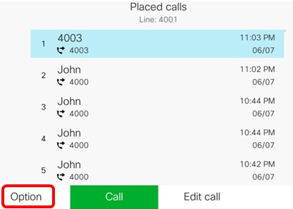 Manage Recent Calls List on a Cisco IP Phone 7800 or 8800 Series ...
