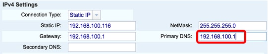 Configuration des paramètres d'adresse IP (Static Internet Protocol ...