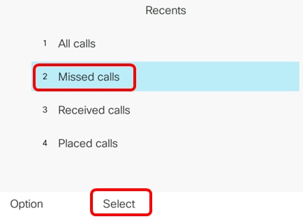 Manage Recent Calls List on a Cisco IP Phone 7800 or 8800 Series ...