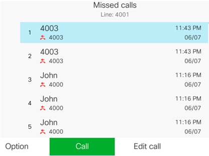 Manage Recent Calls List on a Cisco IP Phone 7800 or 8800 Series ...