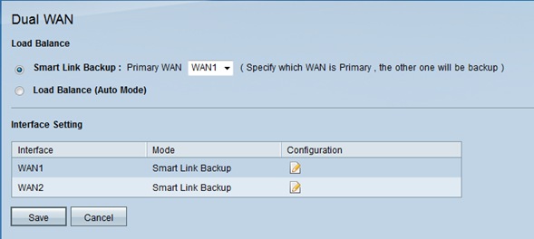 RV042, RV042G 및 RV082 VPN Router에서 Smart Link Backup(Failover) 구성 - Cisco