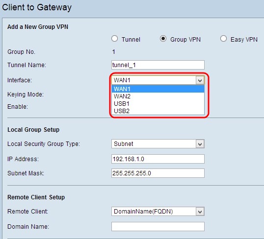 RV320 및 RV325 VPN Router Series에서 Group Client to Gateway Virtual Private Network(VPN) 구성 - Cisco