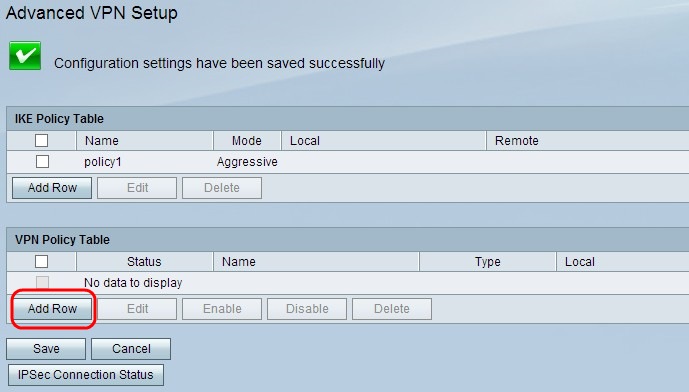 在RV110W防火牆上配置高級虛擬專用網路(VPN)設定 - Cisco