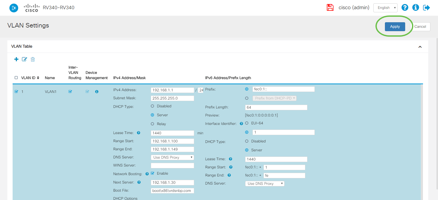 Configuración del Arranque de Red a través de PXE en Routers de la ...